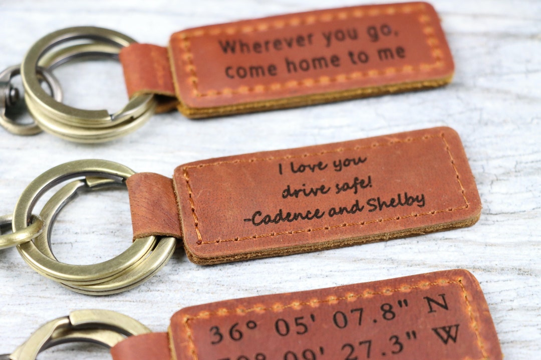 Drive Safe I Love You Customizable Initial Hand Stamped Light Weight ...