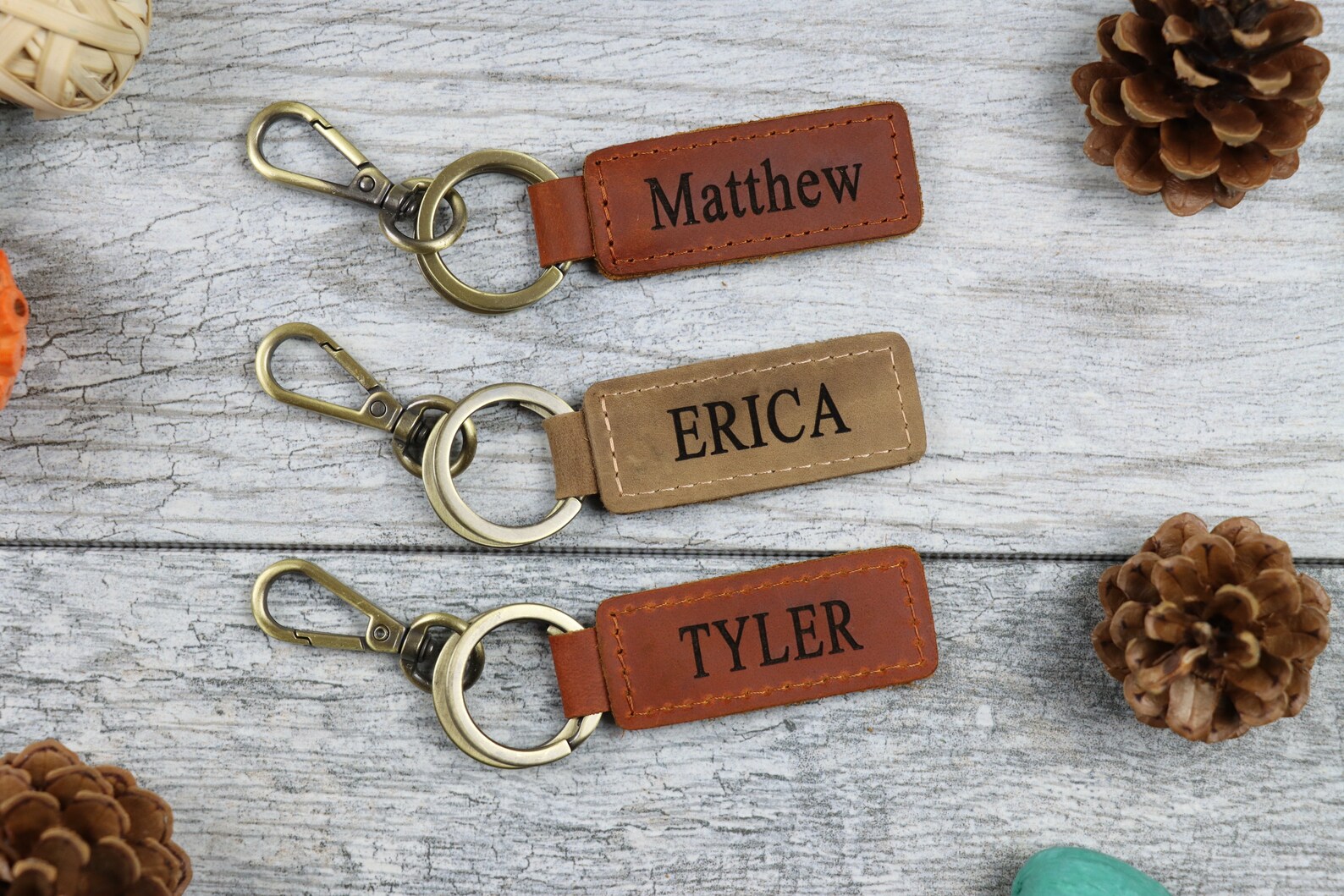 Personalized Custom Name Tag Keychain Keyring Zipper Pull - Etsy