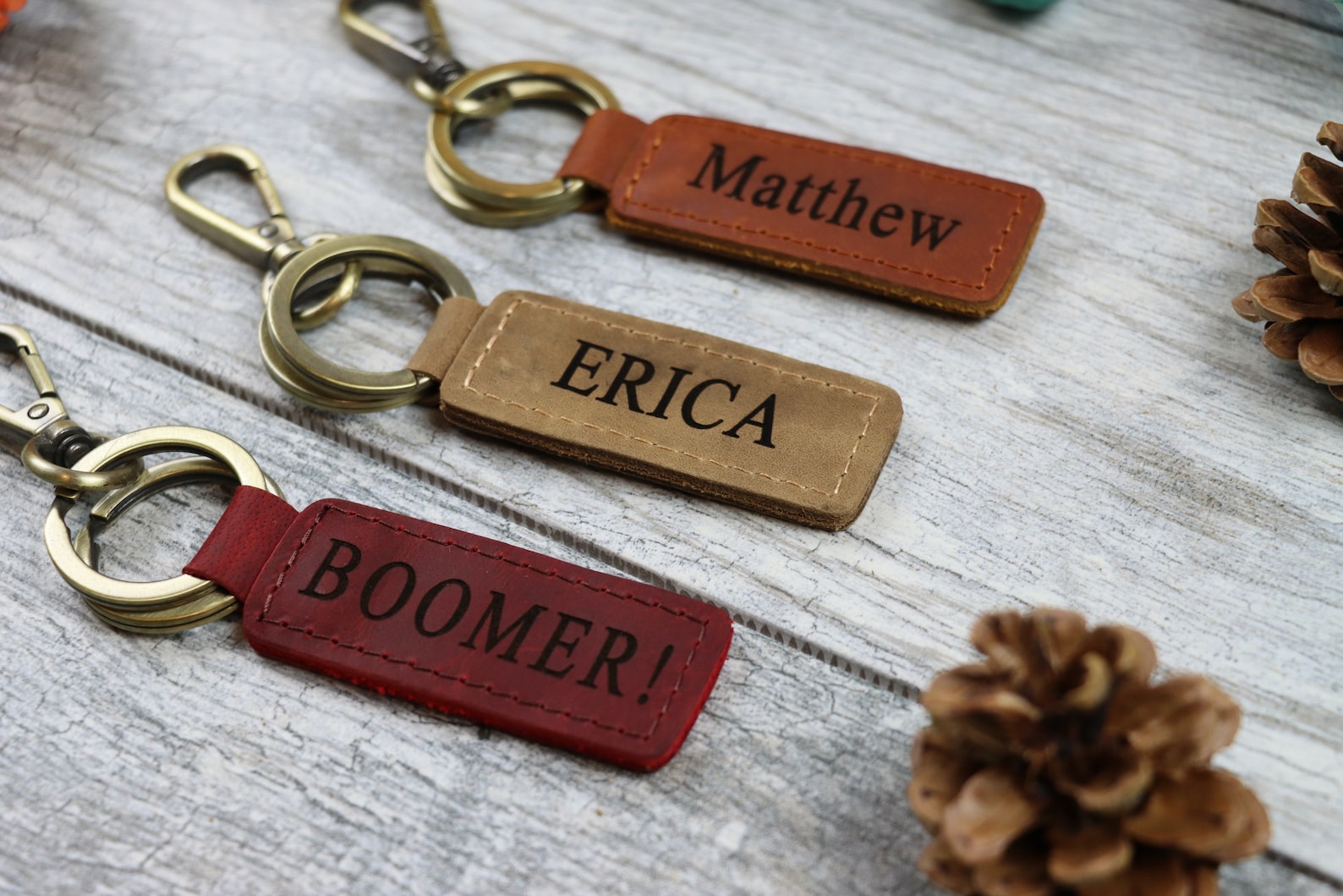 Personalized Custom Name Tag Keychain Keyring Zipper Pull - Etsy