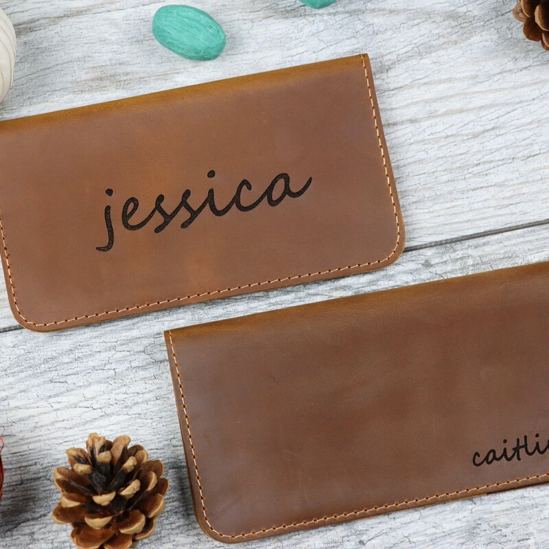 Leather Checkbook Cover - Etsy