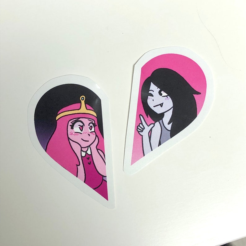 WLW Couple Cartoon Vinyl Sticker Set - Etsy