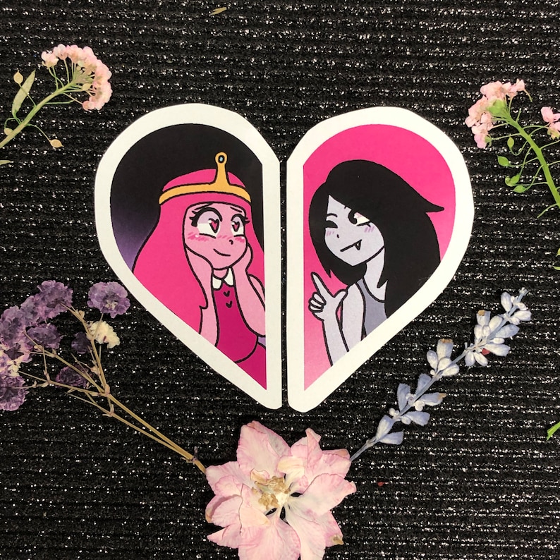 WLW Couple Cartoon Vinyl Sticker Set - Etsy