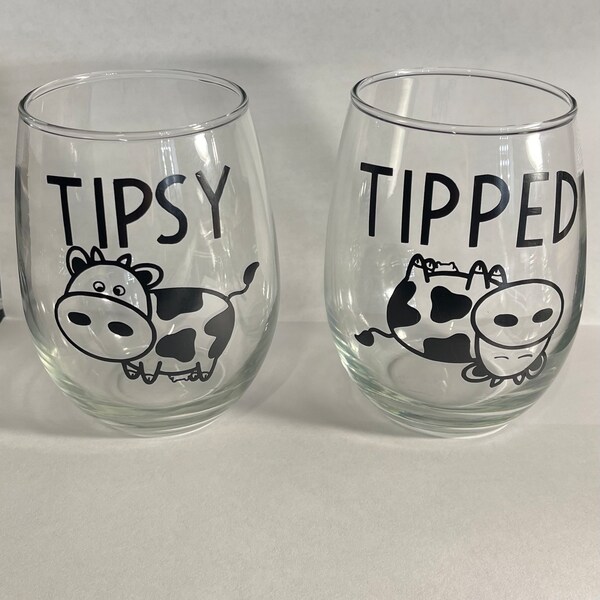 Tipsy Cow Svg - Etsy