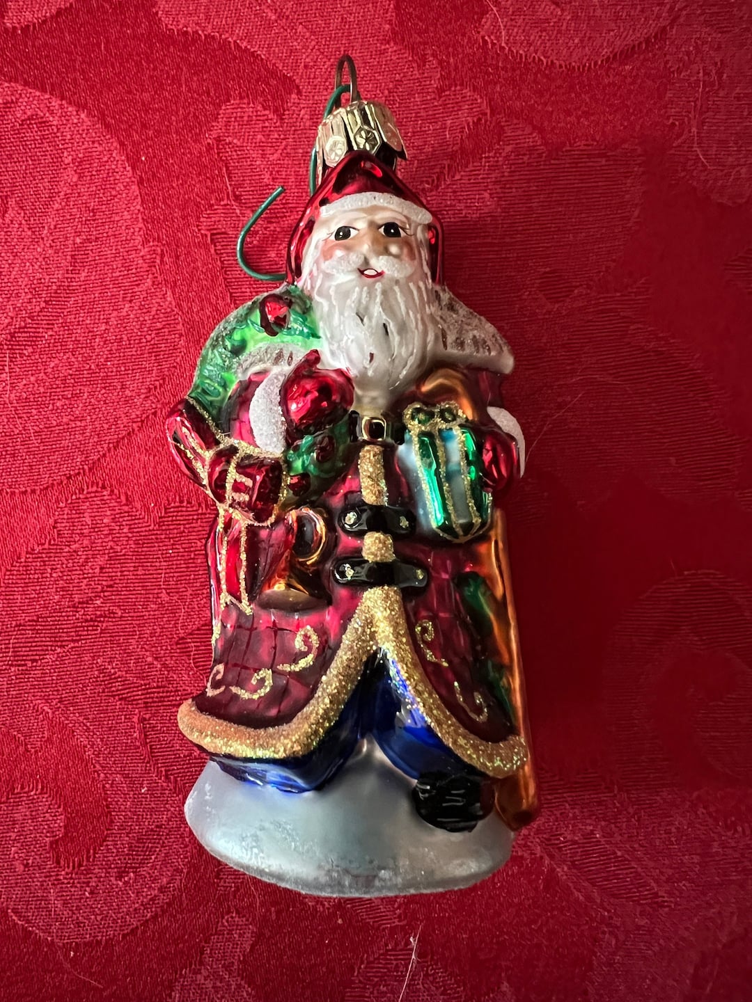 Ruby Santa 1999 Gorgeous Ornate Rare Gem Pristine, Retired Christopher ...