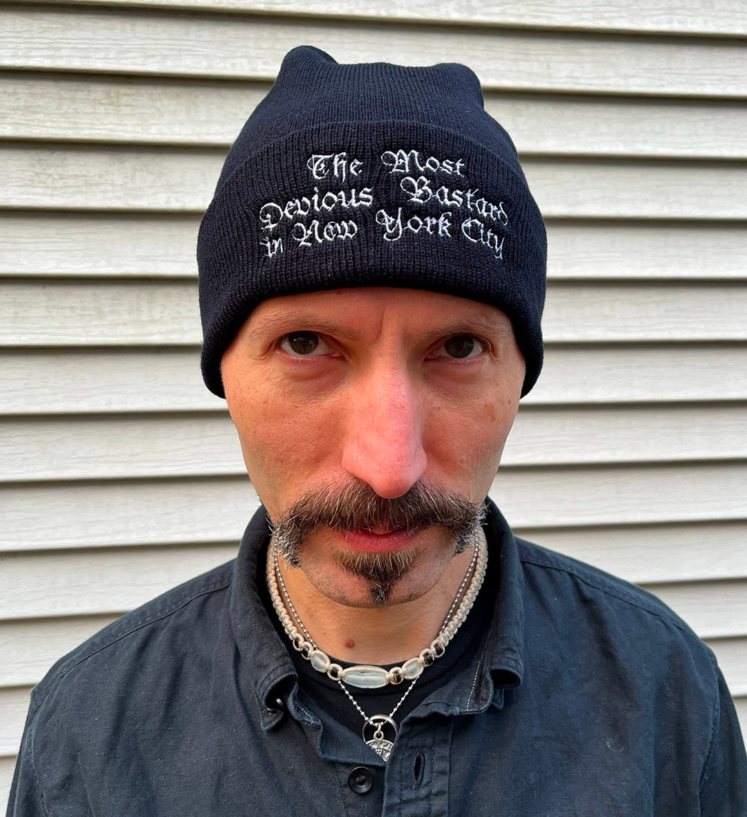 Embroidered Most Devious Bastard in NYC Lazlo Beanie - Etsy