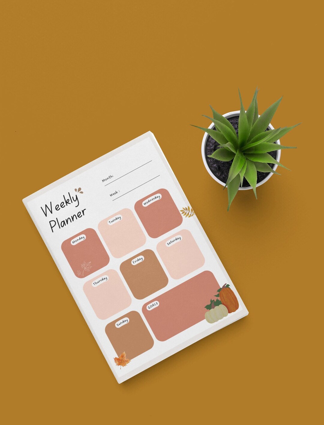 Fall Printable Planner, Digital Planner, Fall Aesthetic, Digital ...