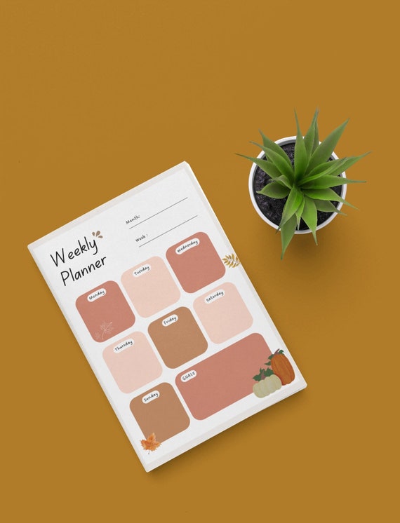 Fall Printable Planner Digital Planner Fall Aesthetic - Etsy