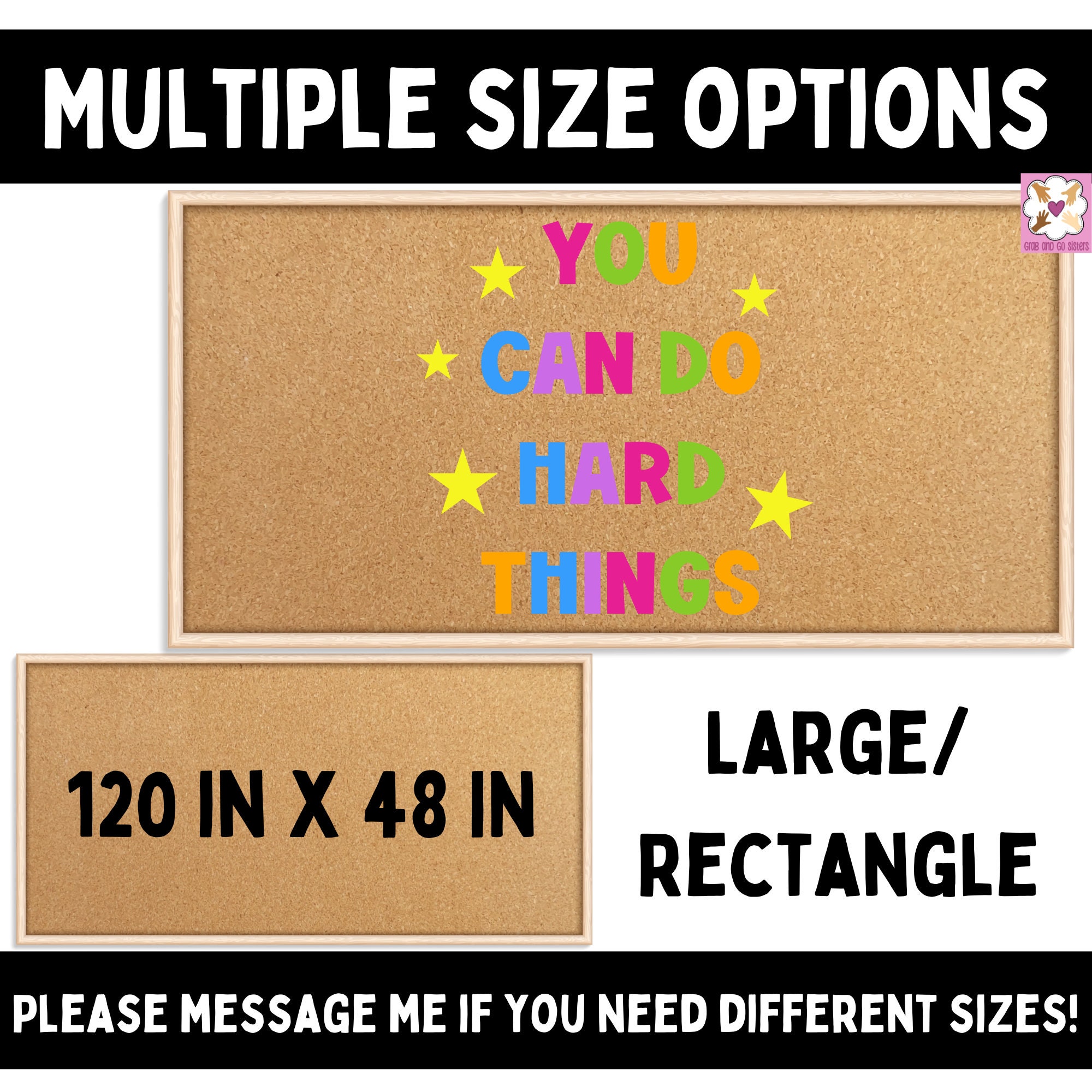 Pre Made Classroom Bulletin Board, Ready to Use you Can Do Hard Things ...