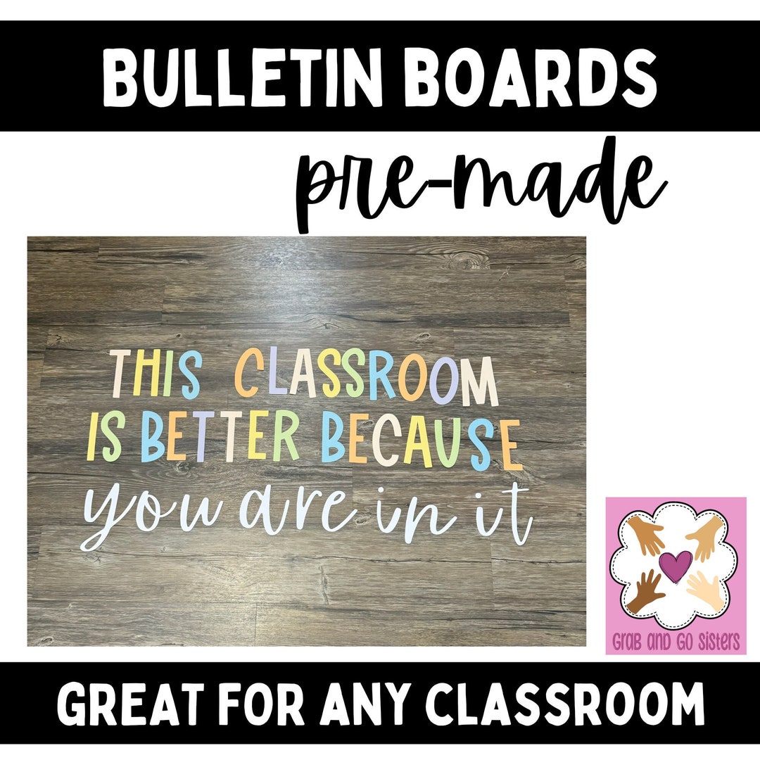 Pre Made Classroom Bulletin Board, Ready to Use this Classroom is ...