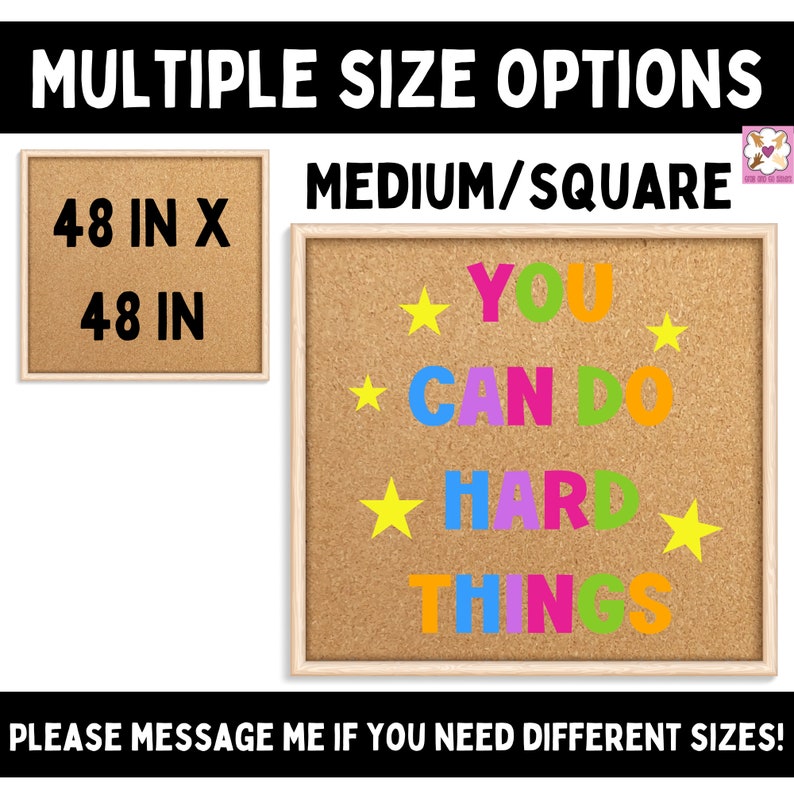 Pre Made Classroom Bulletin Board, Ready to Use you Can Do Hard Things ...