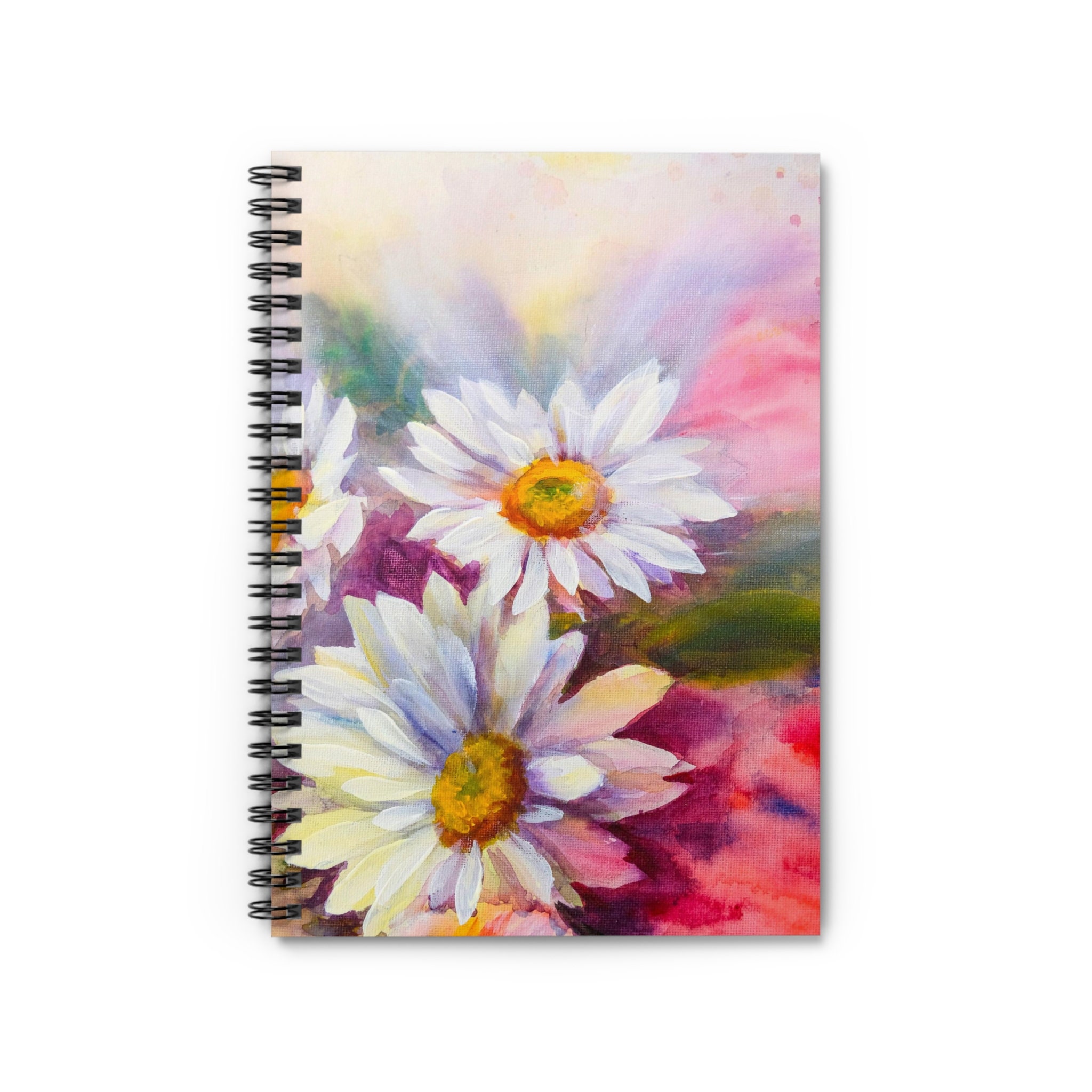 Daisy Notebook, Wildflower, Daisy Flower Journal, Spiral Notebook ...