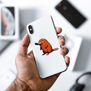 Quirky Platypus Sticker - Cute Derpy Animal Decal for Laptops, Water ...