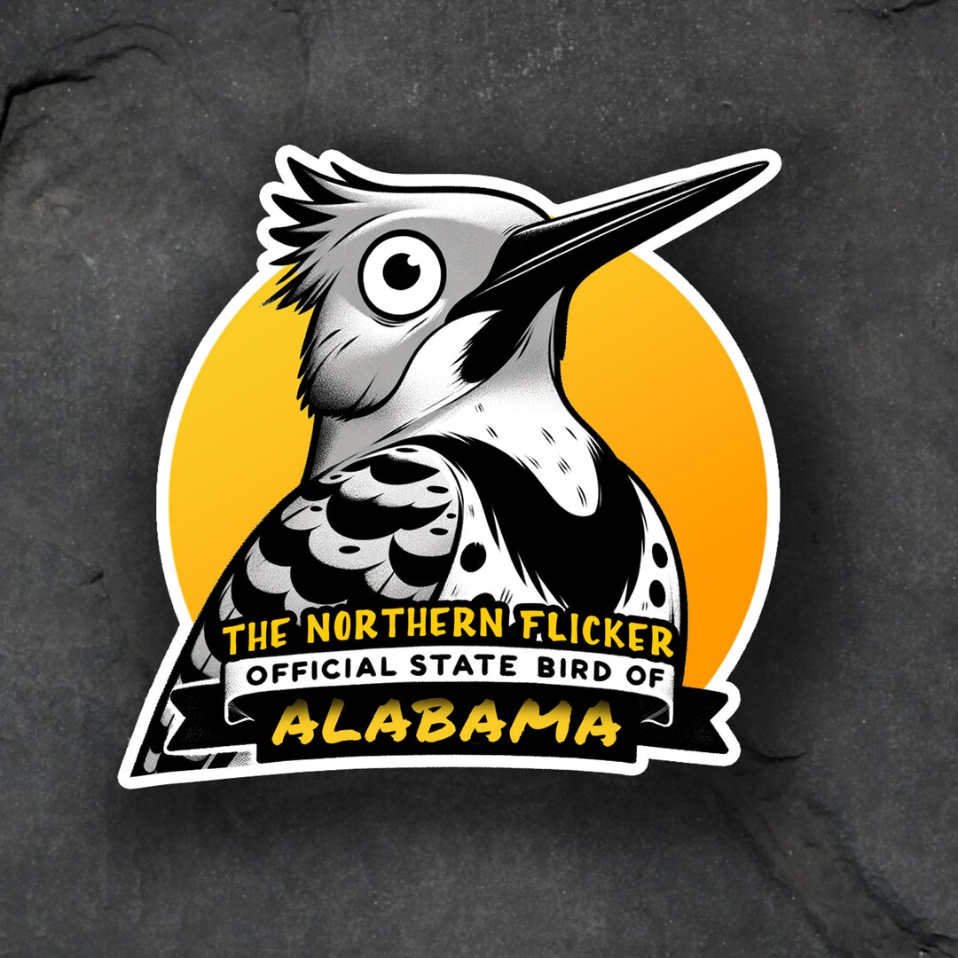 Alabama State Bird Sticker: Northern Flicker Vinyl Decal - Etsy