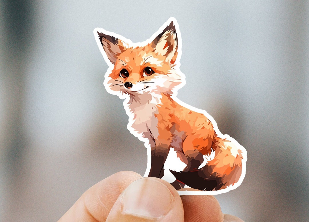 Fox Stickers for Kids, Journal Sticker, Die Cut Stickers, Fox Decals ...