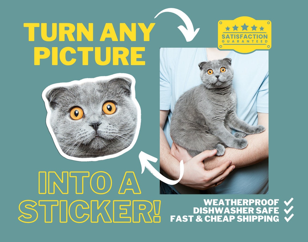 Custom Pet Decals, Turn Photos of Your Cat, Dog, Horse, or Any Other ...