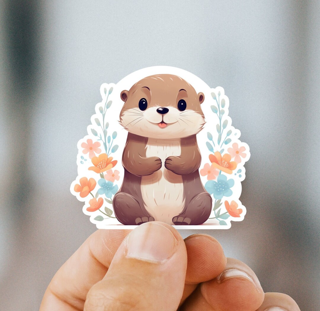 Otter Stickers for Kids, Journal Sticker, Die Cut Stickers, Cute Animal ...