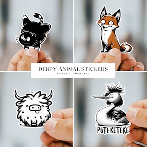 Quirky Platypus Sticker - Cute Derpy Animal Decal for Laptops, Water ...