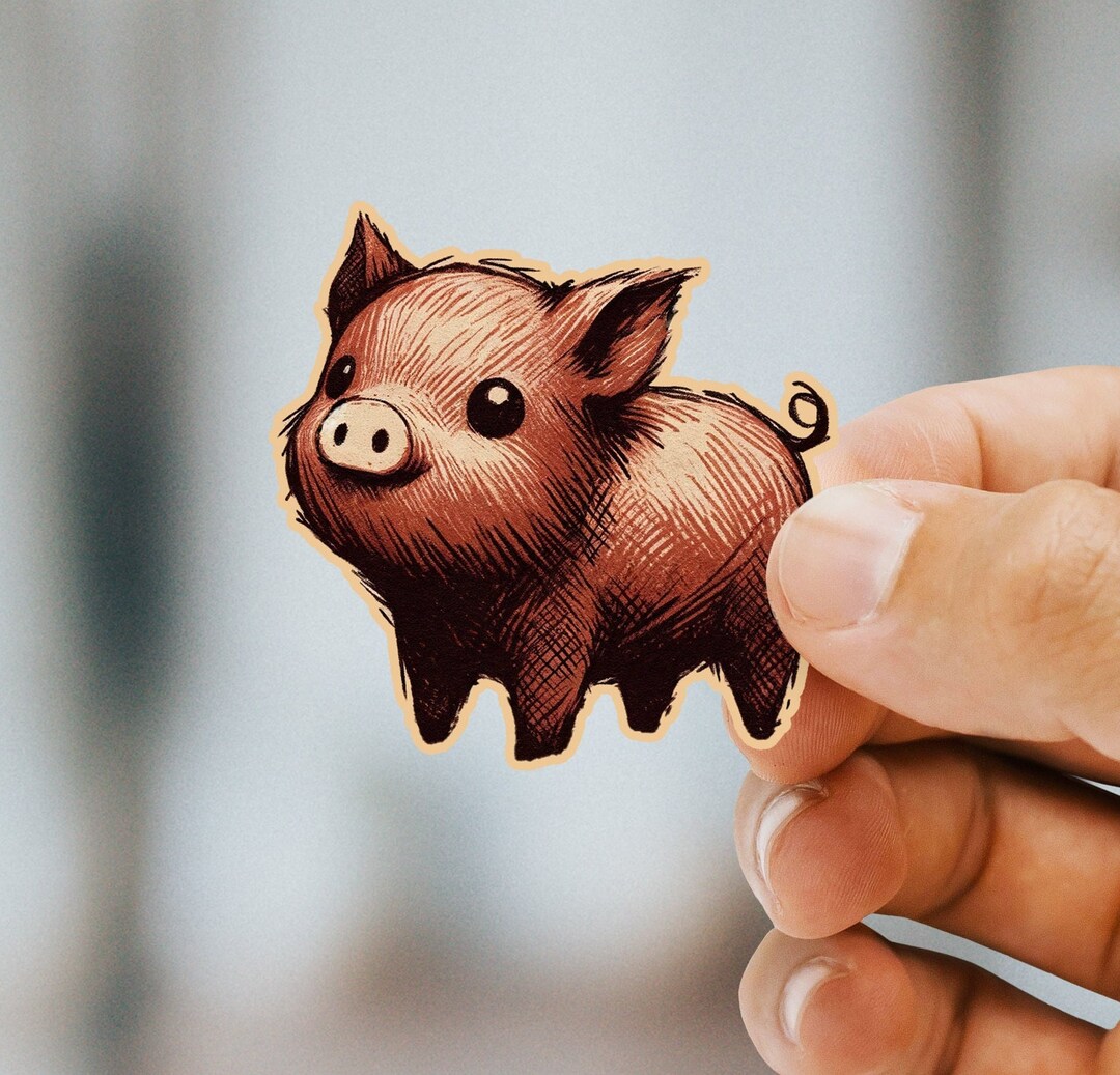 Baby Pig Sticker Cute Car Decal Laptop Decal Animal Stickers Cute ...