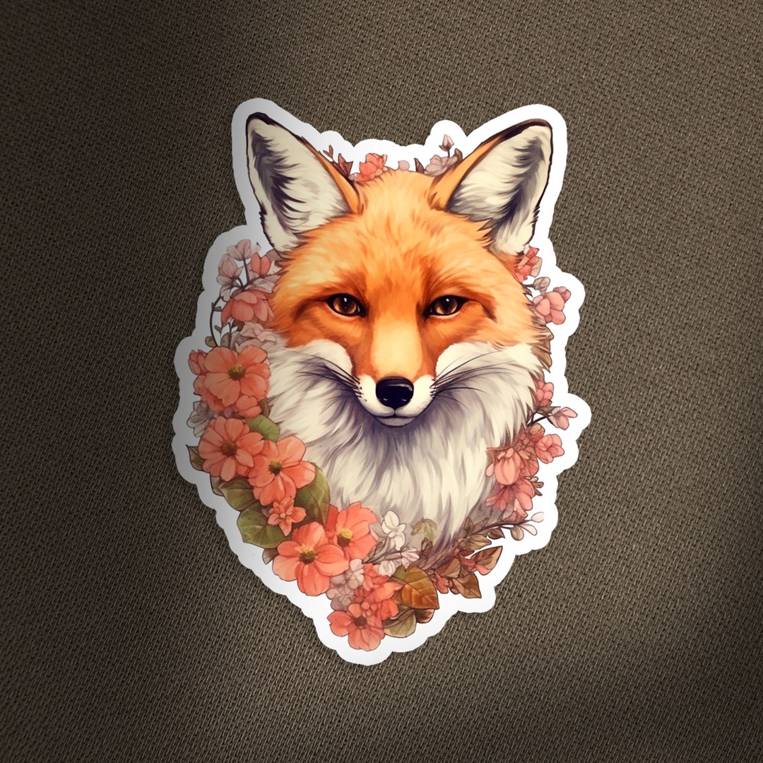 Fox Stickers for Kids, Journal Sticker, Die Cut Stickers, Fox Decals ...