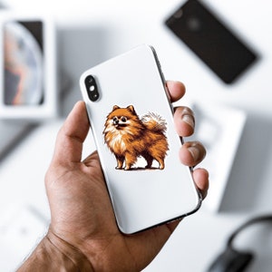 Cute Pomeranian Sticker Tiny Dog Stickers, Pom Stickers, Waterproof Die ...
