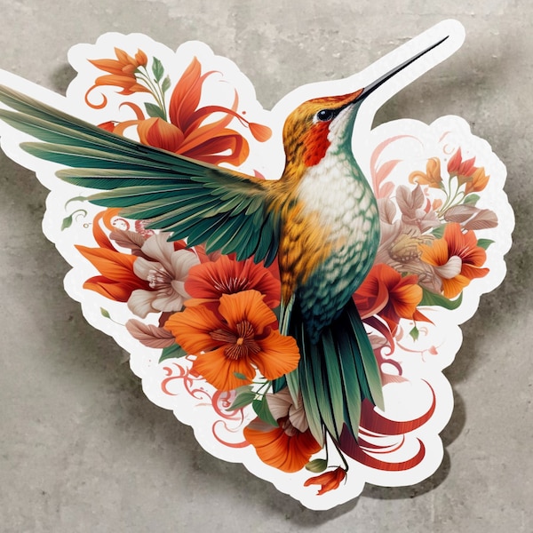 Hummingbird Sticker - Etsy