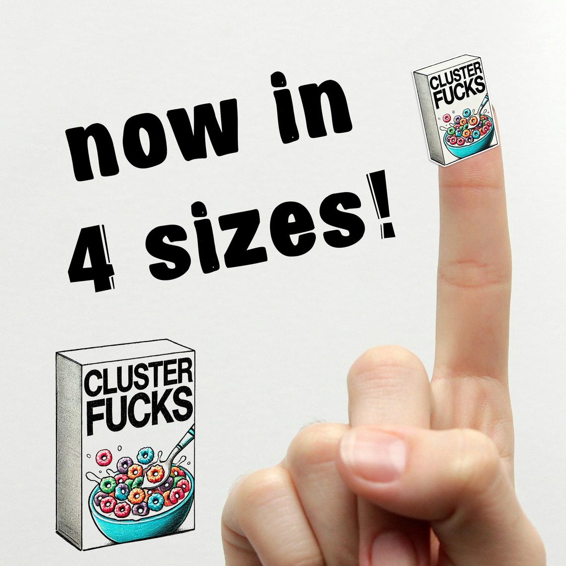 Cluster Fucks Sticker, Funny Retro Meme, Vintage Sarcastic Decal - Etsy