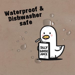 Funny Goose Sticker Silly Goose Juice Waterproof Vinyl Decal Cute ...