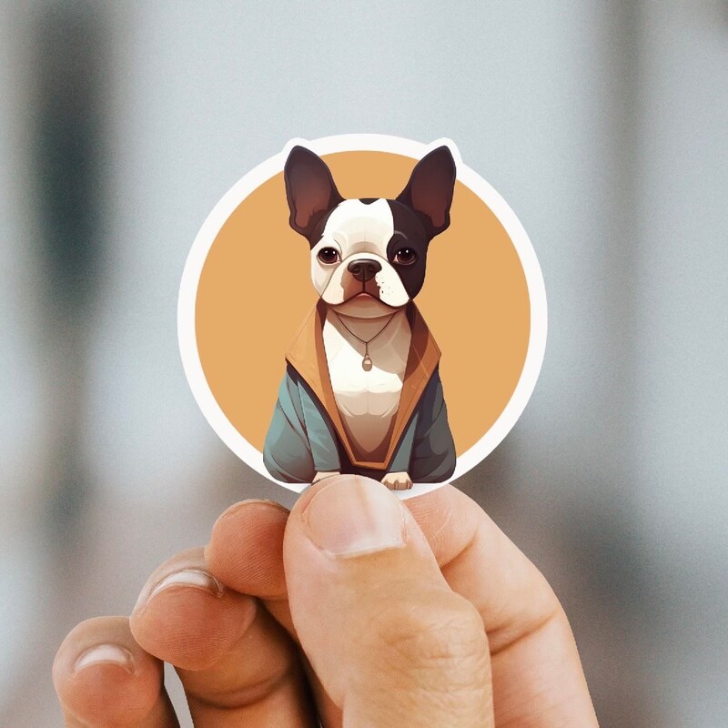 Boston Terrier Decal - Etsy