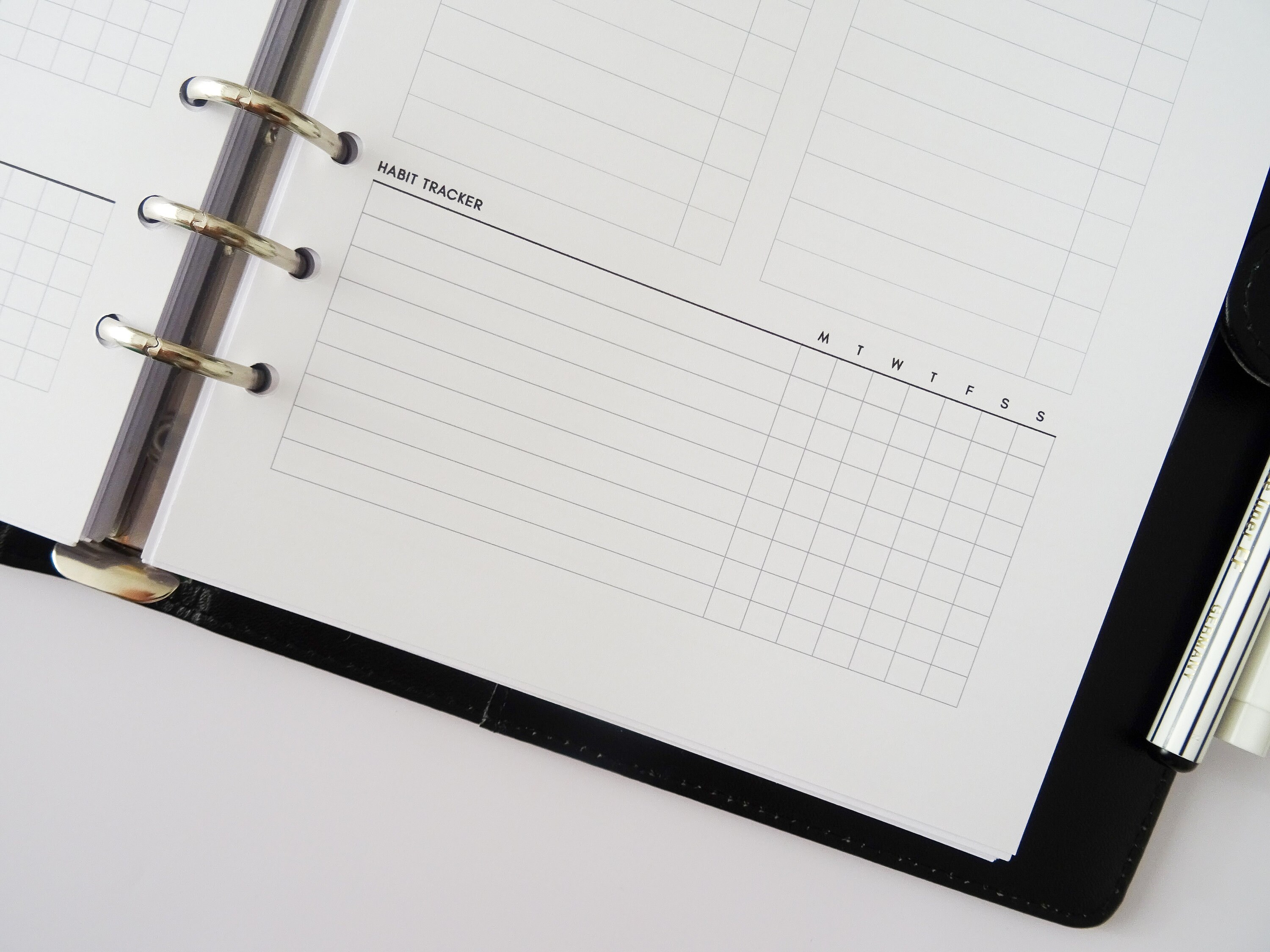 Weekly Planner Insert Grid Lay-out Separate Personal & Work To-do's ...