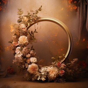 Floral Ring Digital Backgrounds Perfect for Stunning Maternity ...