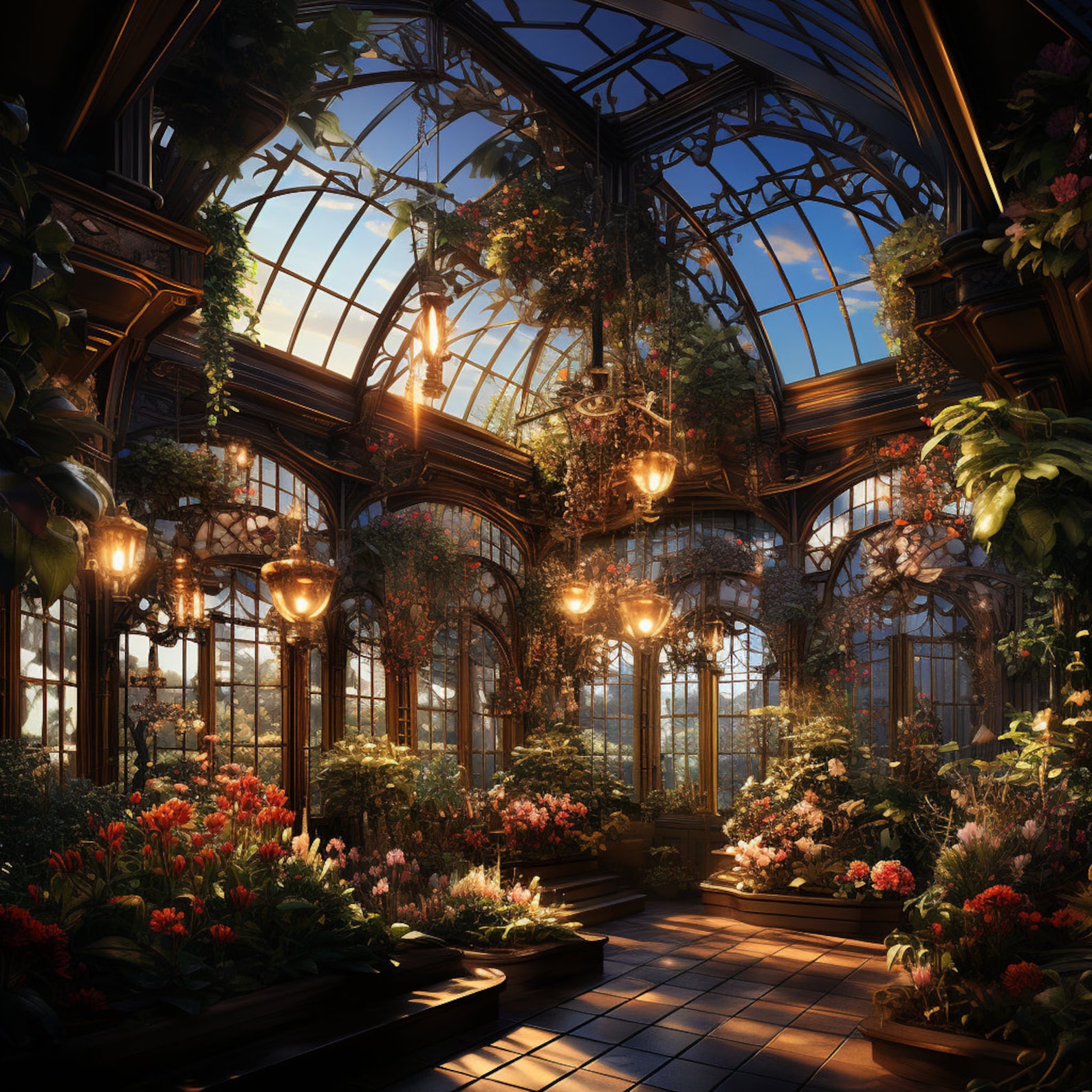 Step Into a Lush Enchanting World With These Greenhouse Digital ...