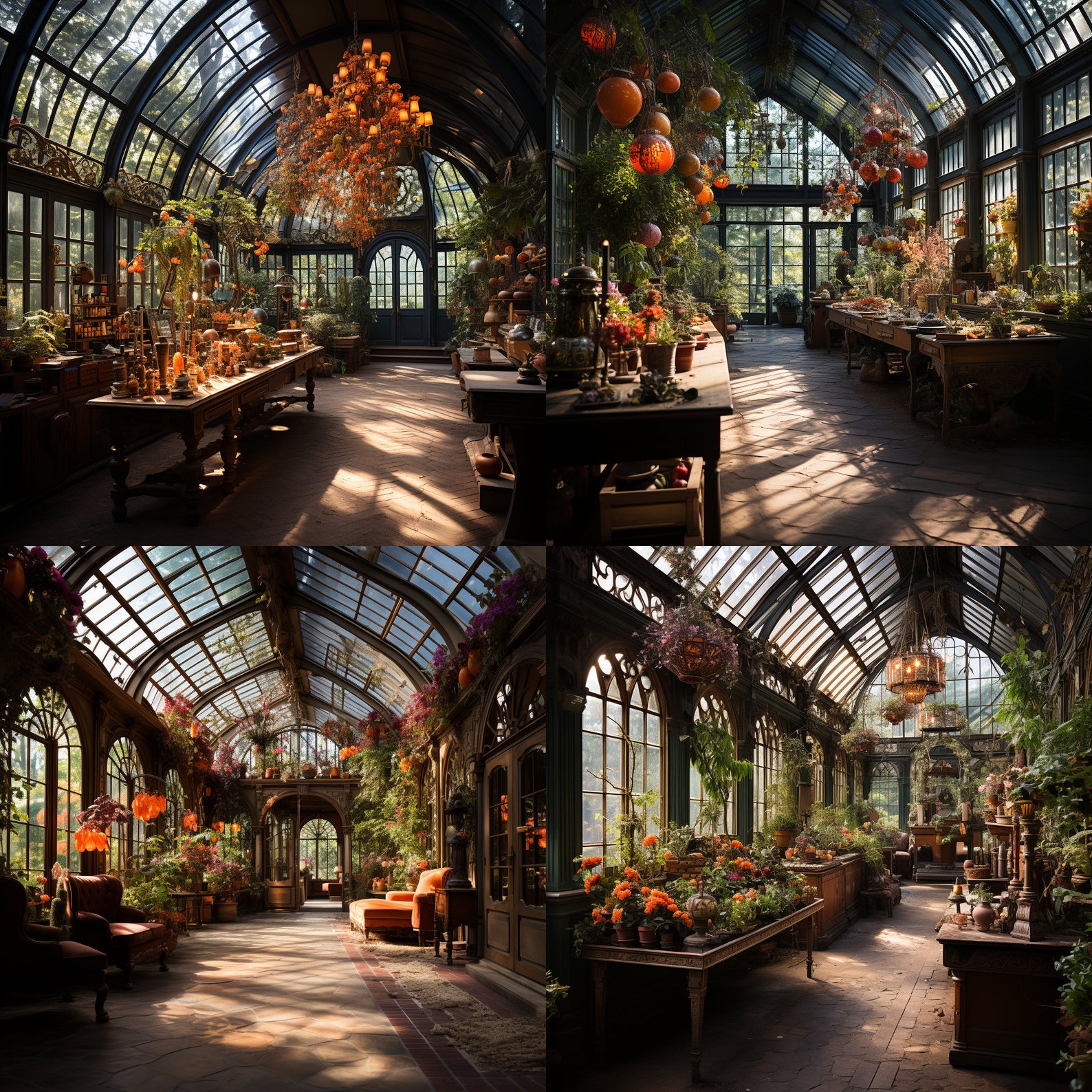 Step Into a Lush Enchanting World With These Greenhouse Digital ...