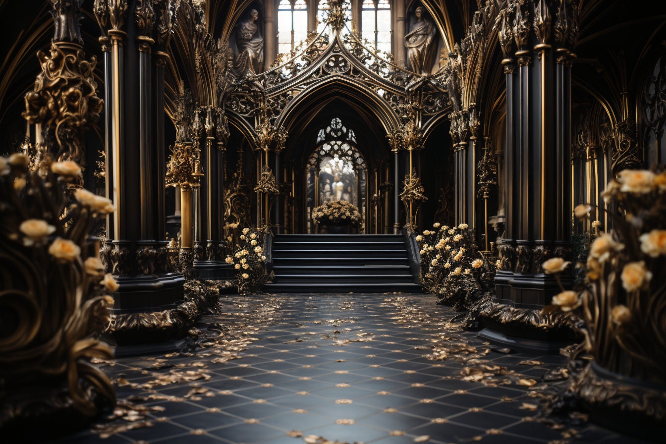 Romantic Goth Digital Backgrounds: Marble & Gold (digital Composite) - Etsy