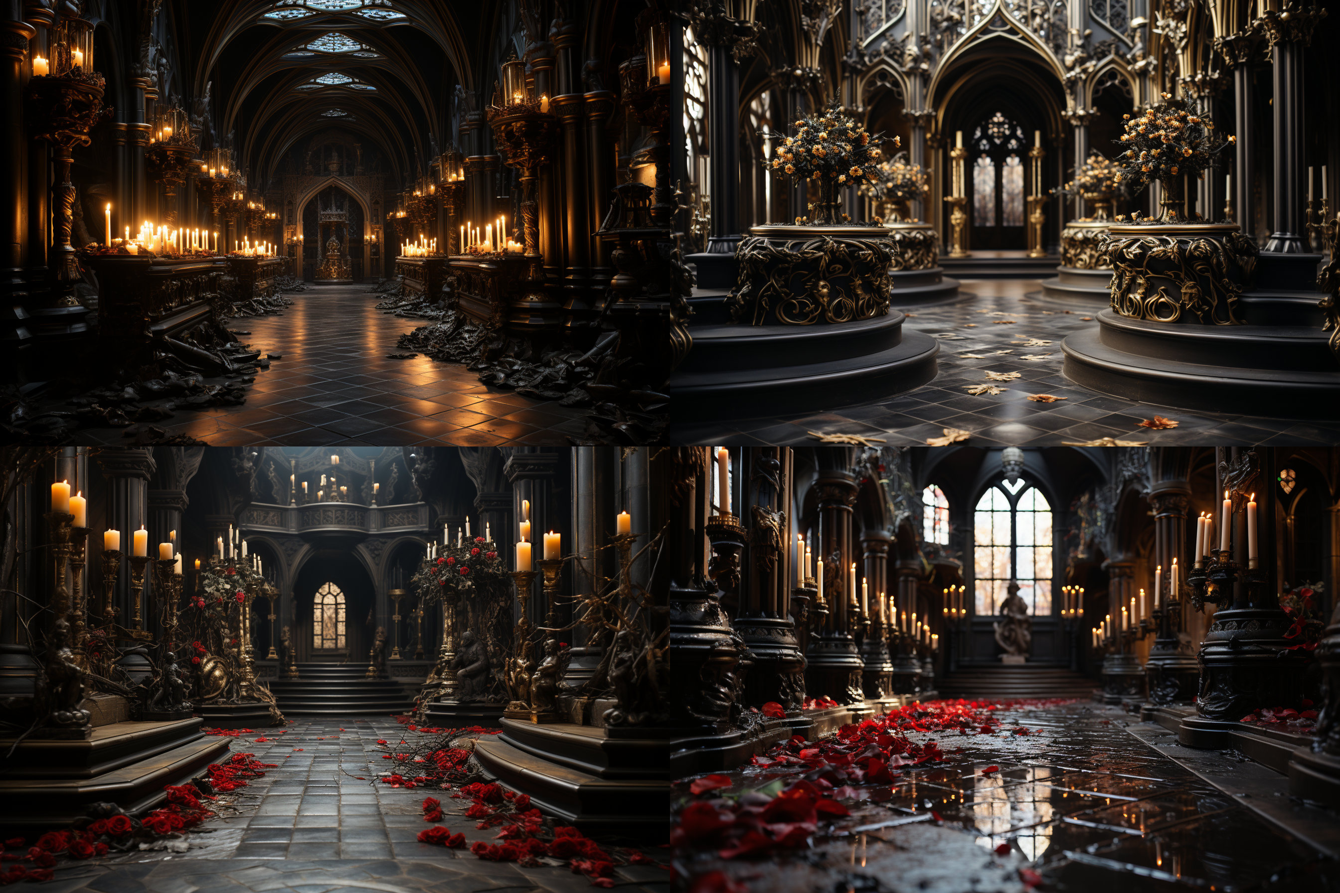 Gothic Elegant Mansion Digital Background. Perfect for Your Adams ...