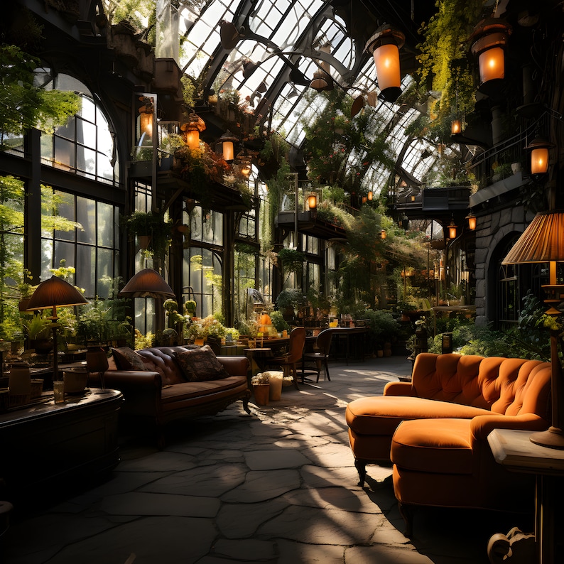 Step Into a Lush Enchanting World With These Greenhouse Digital ...