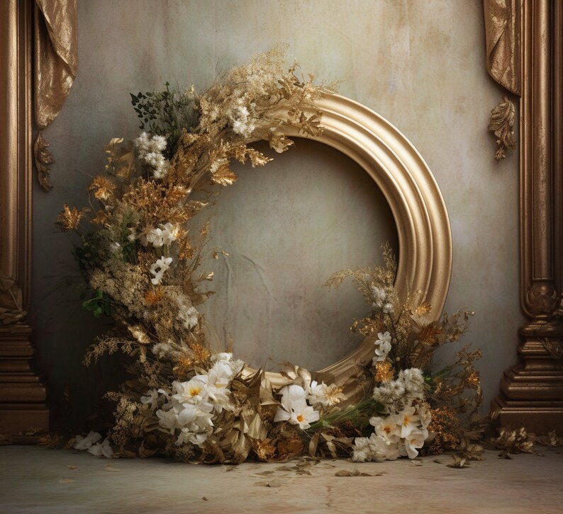 Floral Ring Digital Backgrounds Perfect for Stunning Maternity ...