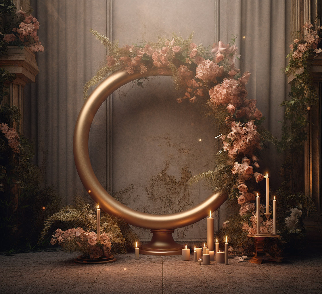 Floral Ring Digital Backgrounds Perfect for Stunning Maternity ...