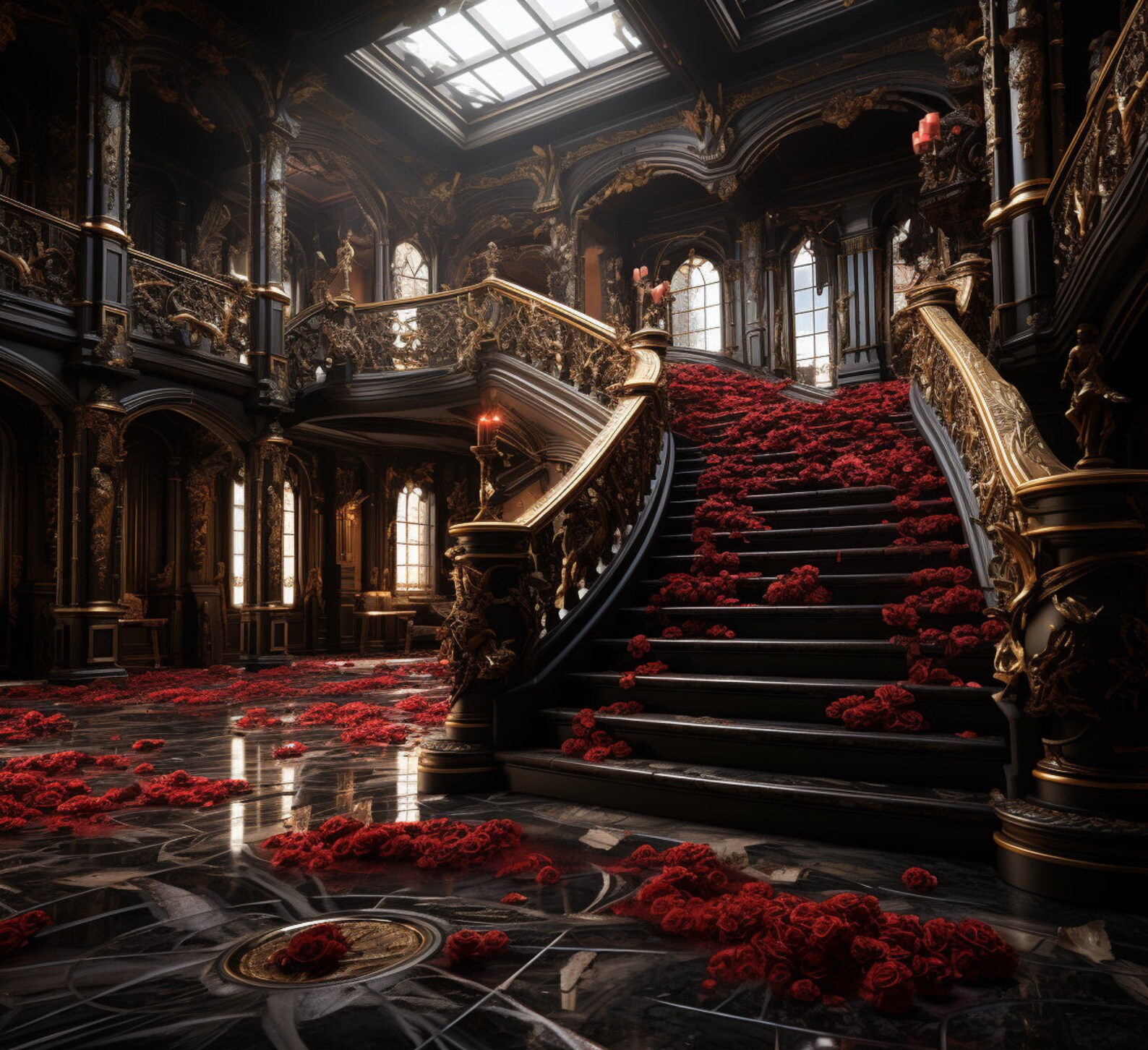 36 Romantic Goth Digital Backgrounds. Perfect for Your Dark and Moody ...