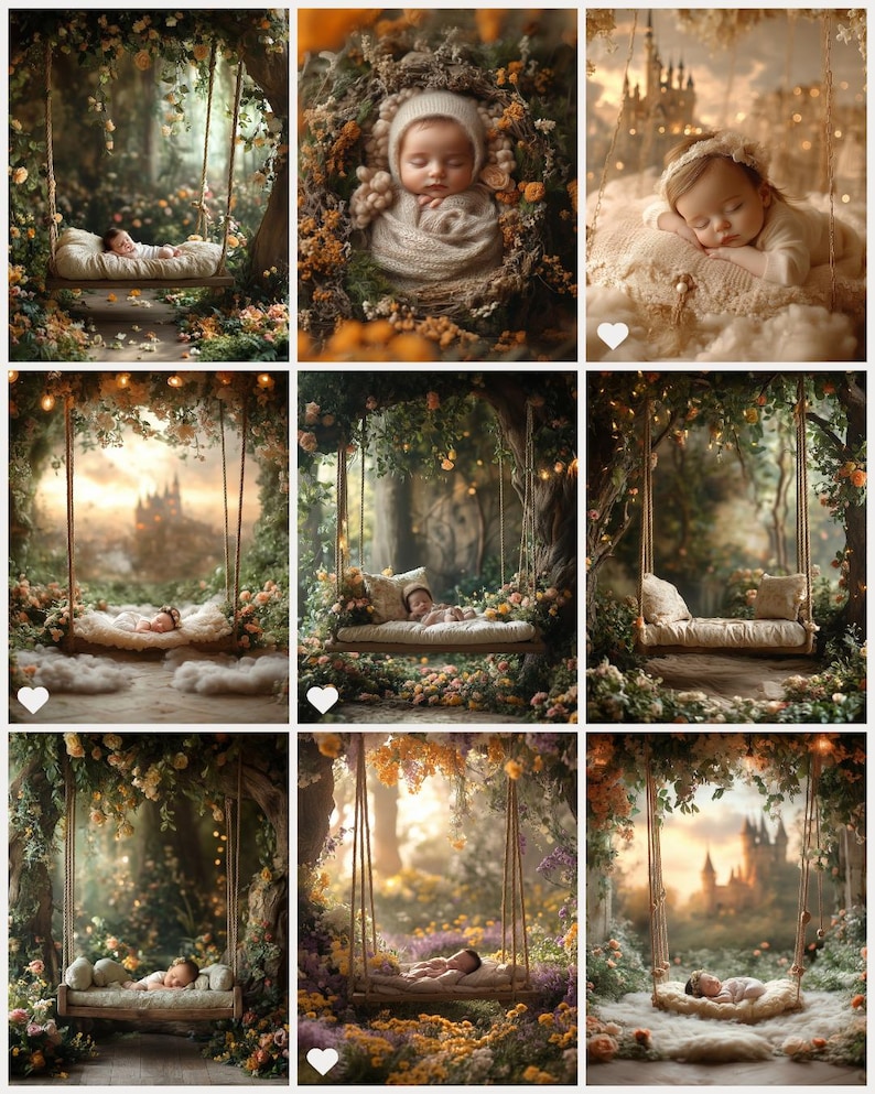 39 Newborn Digital Backdrops Bundle | Instant Download | Photography ...