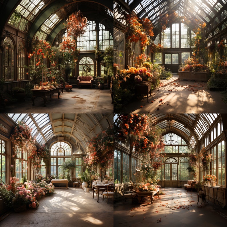 Step Into a Lush Enchanting World With These Greenhouse Digital ...