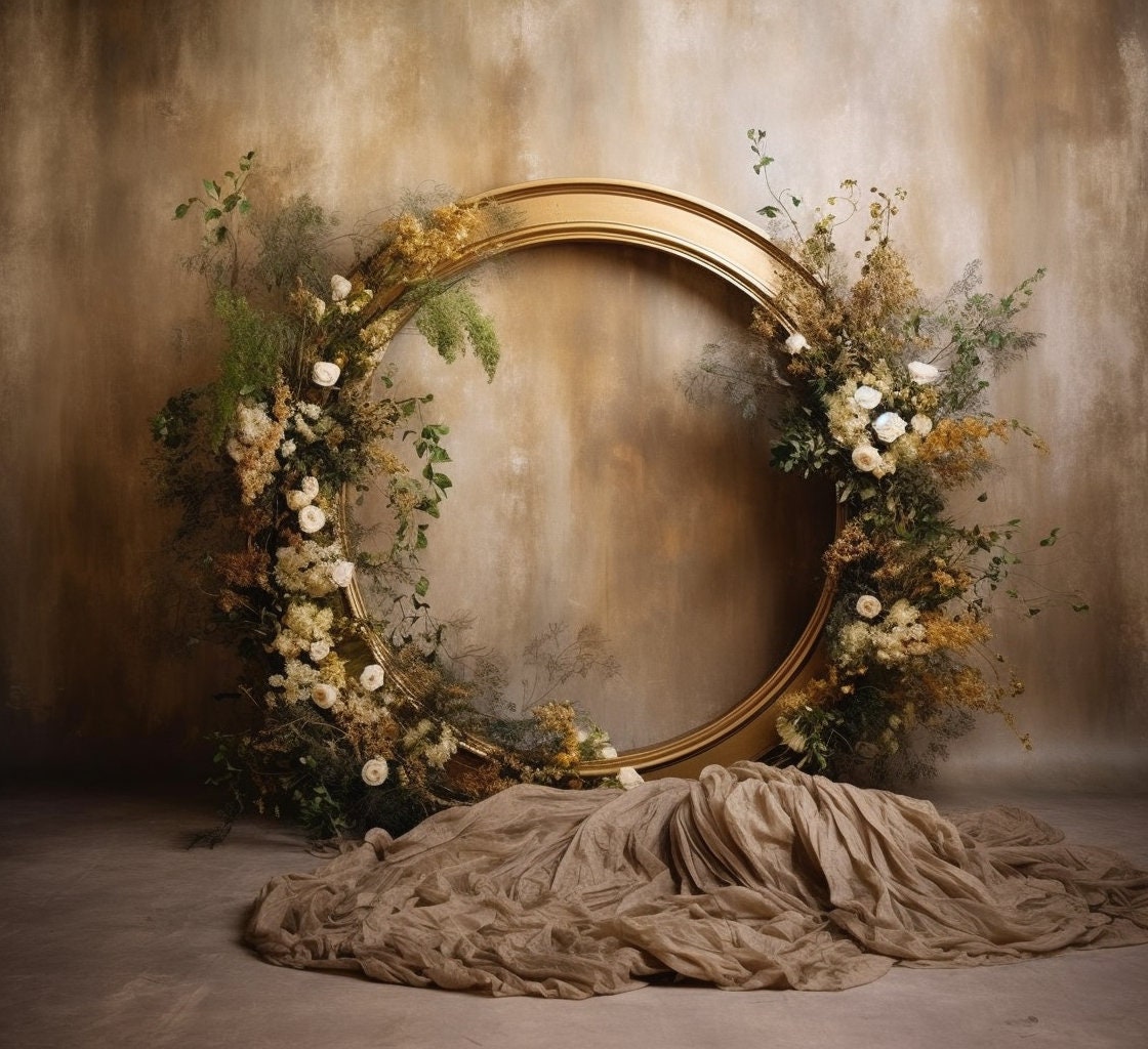 Floral Ring Digital Backgrounds Perfect for Stunning Maternity ...