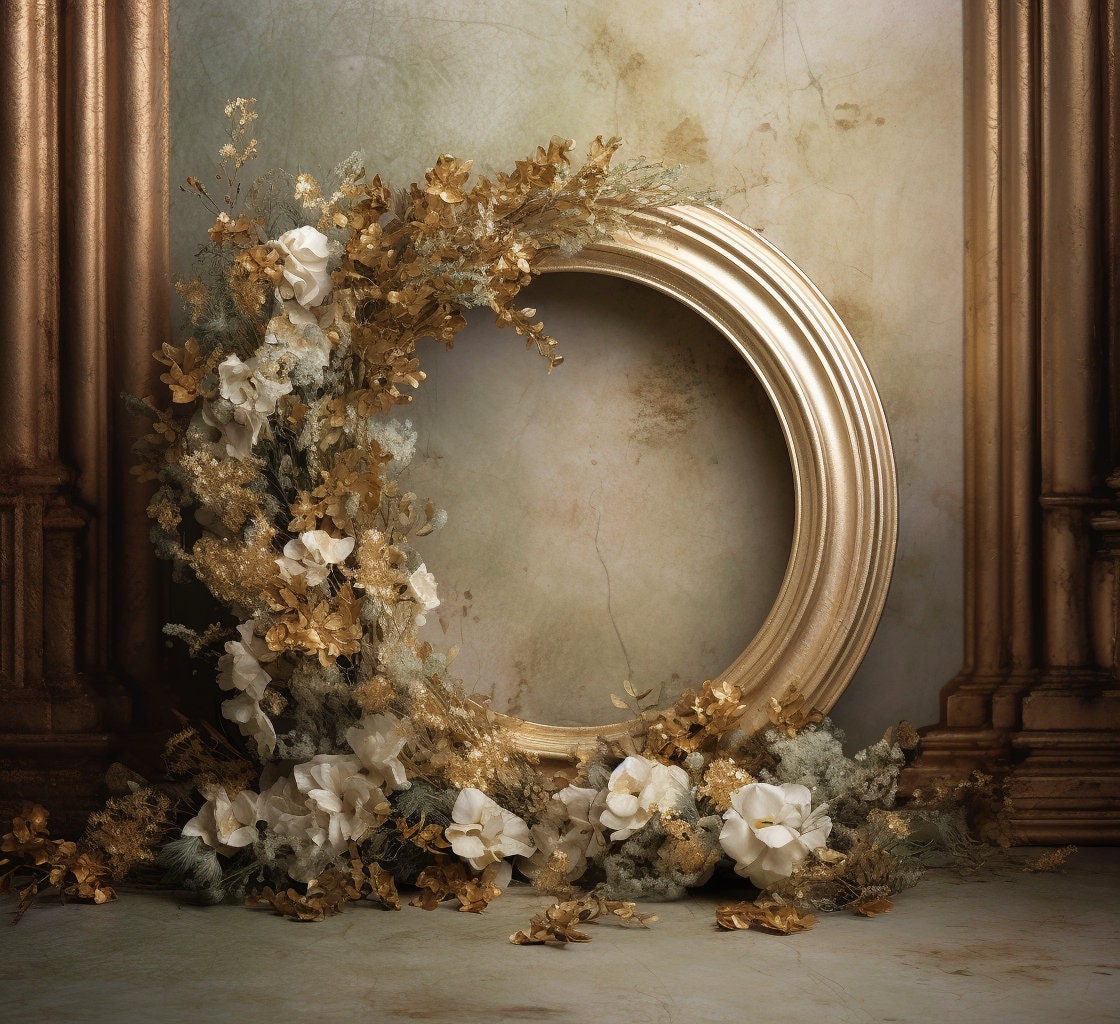Floral Ring Digital Backgrounds Perfect for Stunning Maternity ...