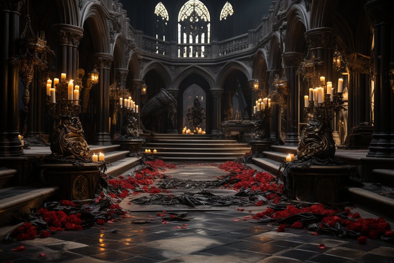 Romantic Goth Digital Backgrounds: Marble & Gold (digital Composite) - Etsy