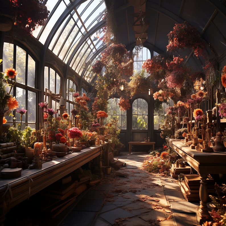 Step Into a Lush Enchanting World With These Greenhouse Digital ...