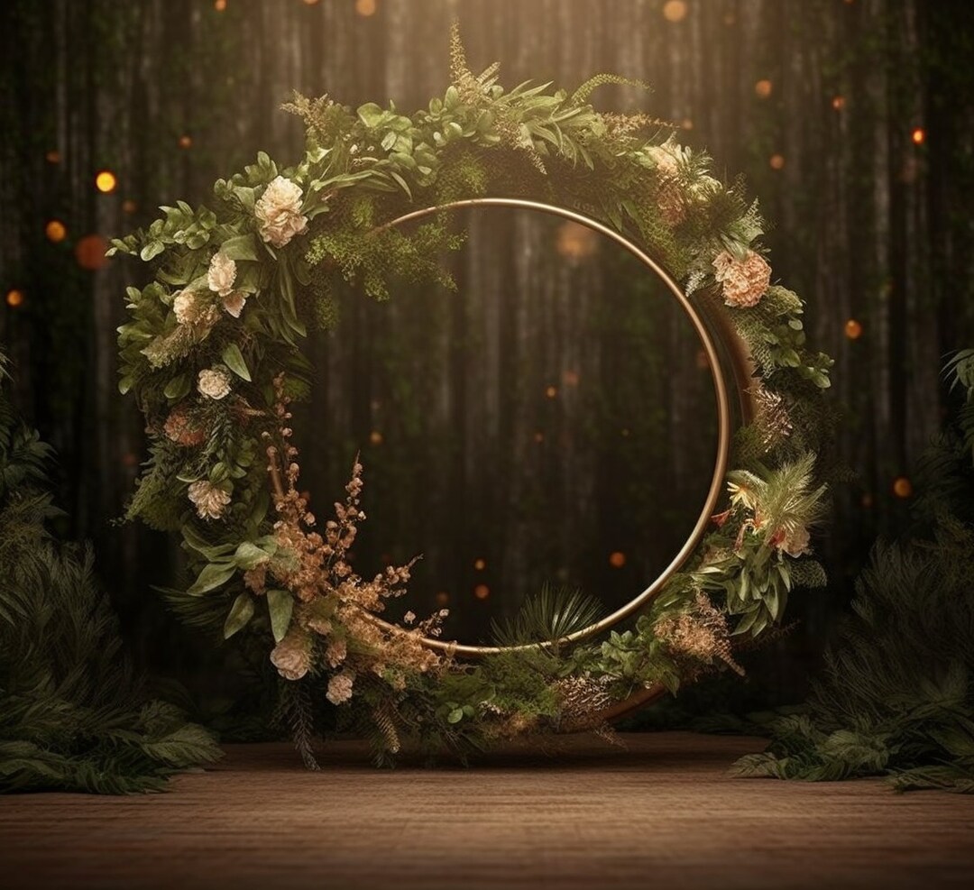 Floral Ring Digital Backgrounds Perfect for Stunning Maternity ...