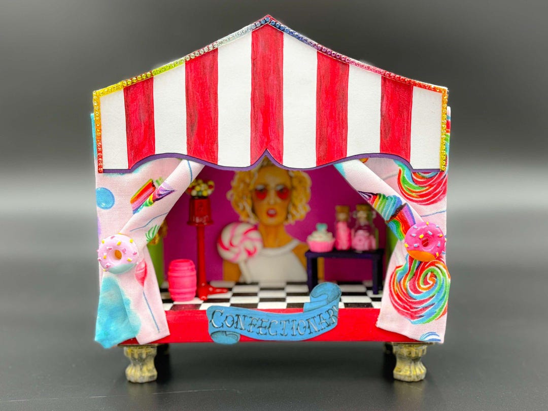 Miniature Wooden Candy Shop ~ an Original Handmade Confectionary - Etsy