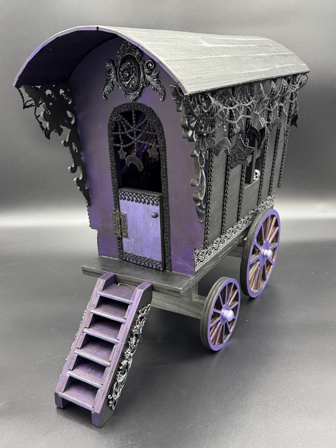 Madame Moon’s Spooky Romani Caravan ~ Wooden Collectible for the 1:12 ...