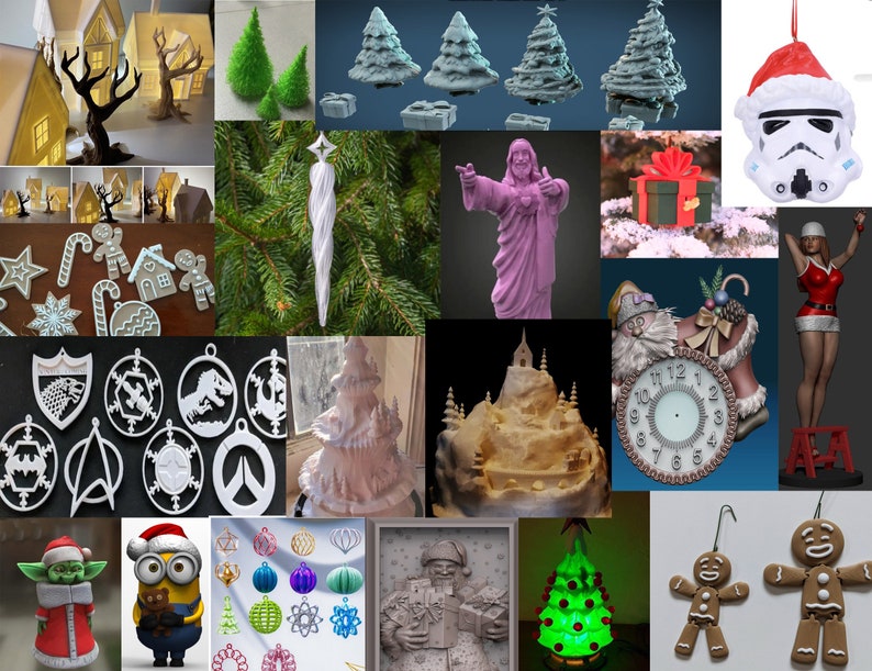 3D CHRİSTMAS ORNAMENT Stl Pack Ornament Stl Files - Etsy 3D CHRİSTMAS ORNAMENT Stl Pack Ornament Stl Files - Etsy