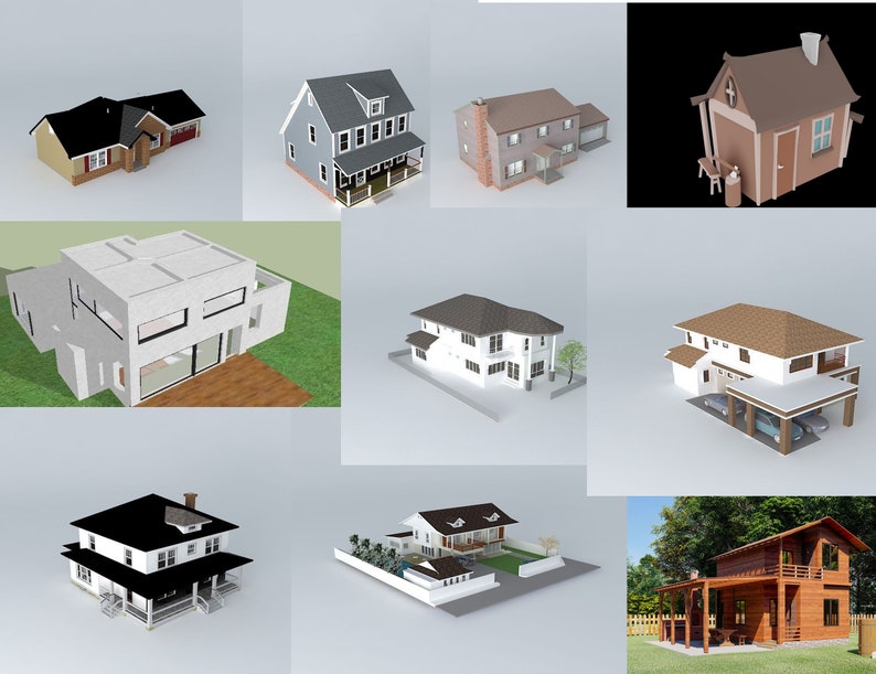 3D HOUSE STL FİLES House 3D Printer Files House Stl 3D - Etsy