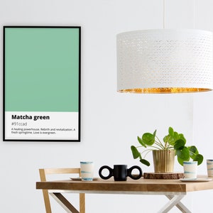 Matcha Green Wall Art Print Maximalist Colorful Art - Etsy
